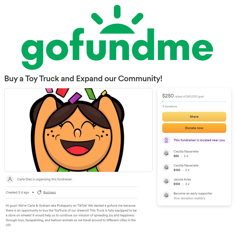 TOY TRUCK - GOFUND ME – Pickaparty